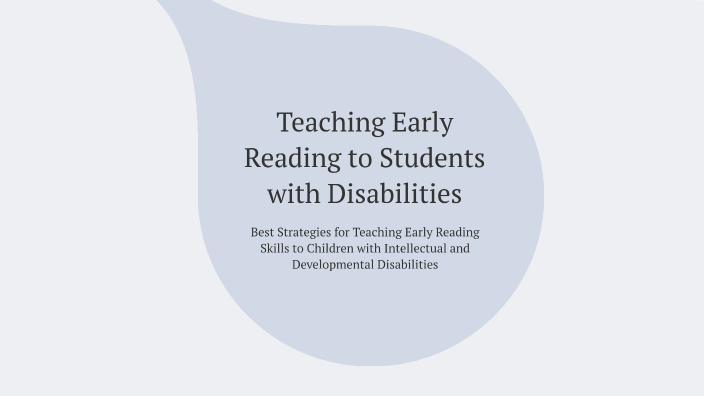 Teaching Early Reading to Students with Disabilities by Stuart Rogers ...