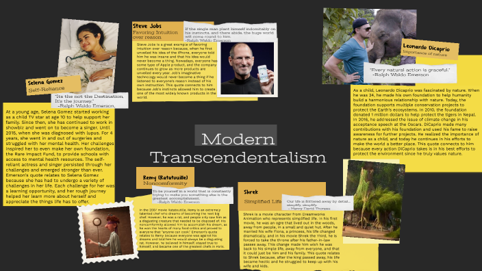 Modern Transcendentalism in Pop Culture by Daria Art on Prezi