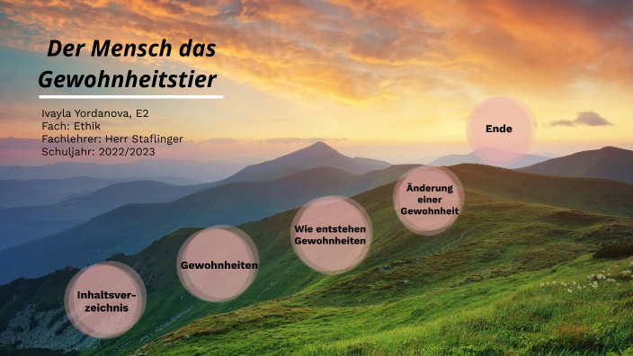 Der Mensch das Gewohnheitstier by Ivayla Yordanova on Prezi
