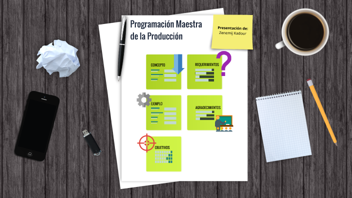Programación Maestra de la Producción by Zenemij Kadour on Prezi