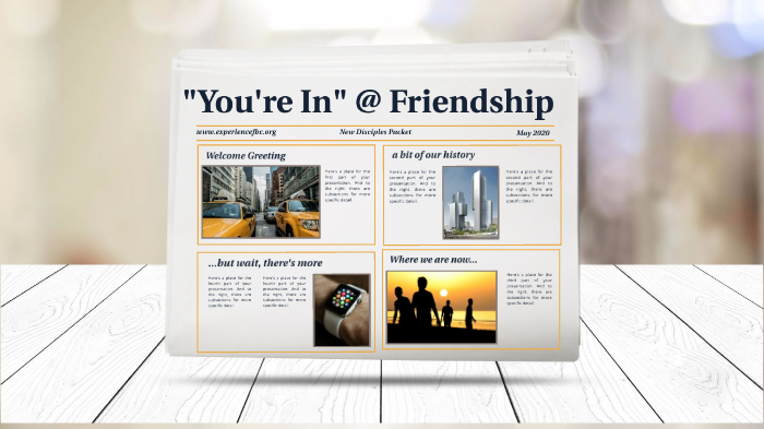 The Friendship Experience by Craig Gaddy Sr. on Prezi
