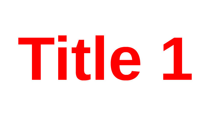Title 1 by on Prezi