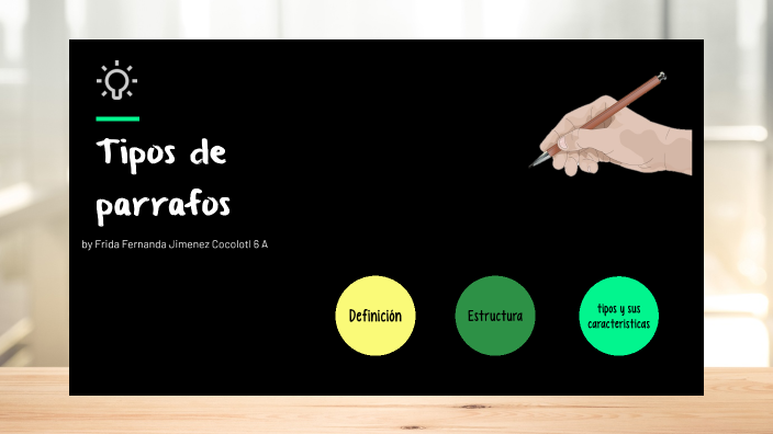 tipos de parrafos by Frida Fernanda Jiménez Cocolotl on Prezi