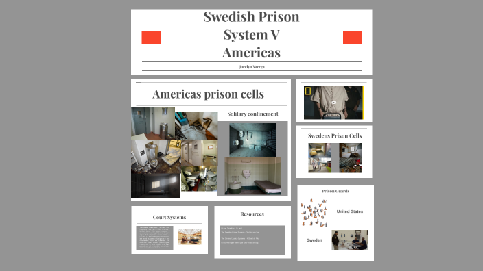 Comparison between Swedish Prison system and the United StatAmeries by ...