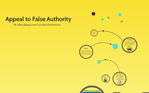 Appeals to False Authority by cynthia mathewson on Prezi