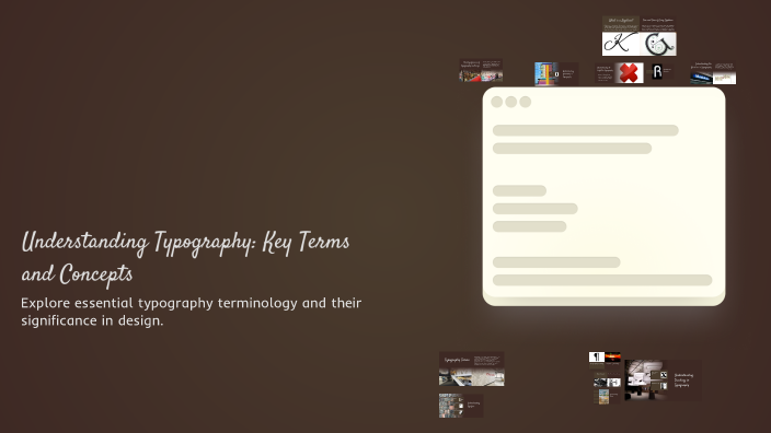 Understanding Typography: Key Terms and Concepts by Levi Newcom on Prezi
