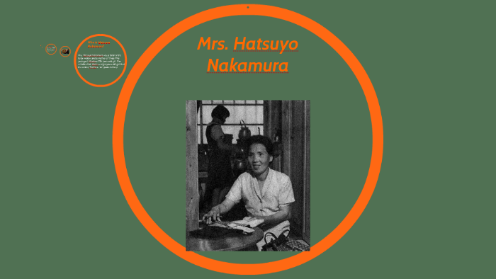 Mrs. Hatsuyo Nakamura by Yasmine Bonkoungou on Prezi