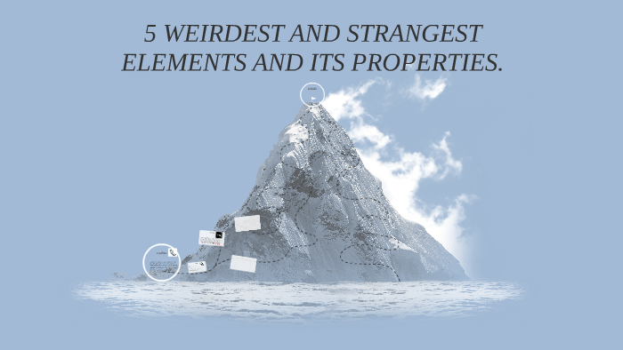 5 WEIRDEST AND STRANGEST ELEMENTS AND ITS PROPERTIES. by juan david ...
