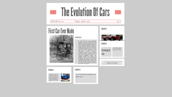 The Evolution Of Motor Cars by Keylan Clay on Prezi