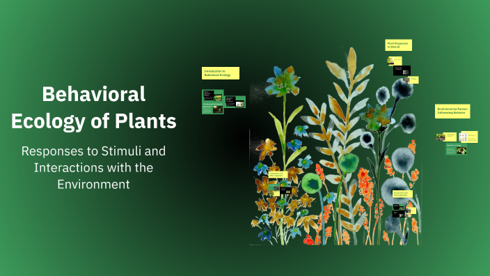 Behavioral Ecology of Plants by ALI on Prezi
