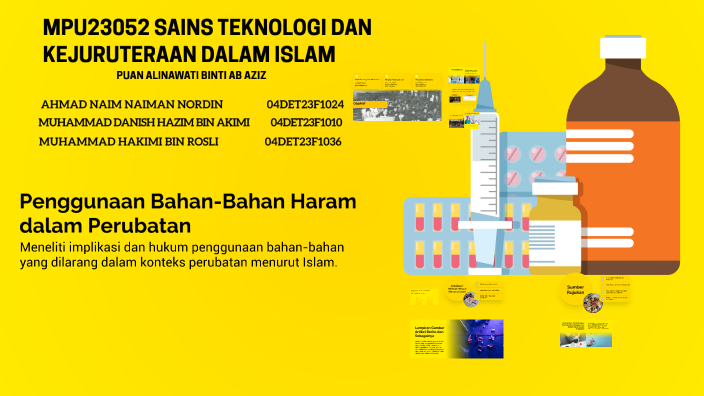Penggunaan Bahan-Bahan Haram dalam Perubatan by Hazim Danish on Prezi