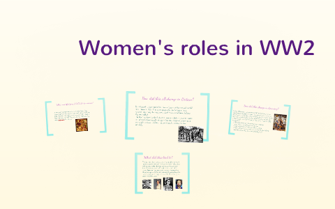 Women's roles in WW2 by Sarah-Jane† Noke