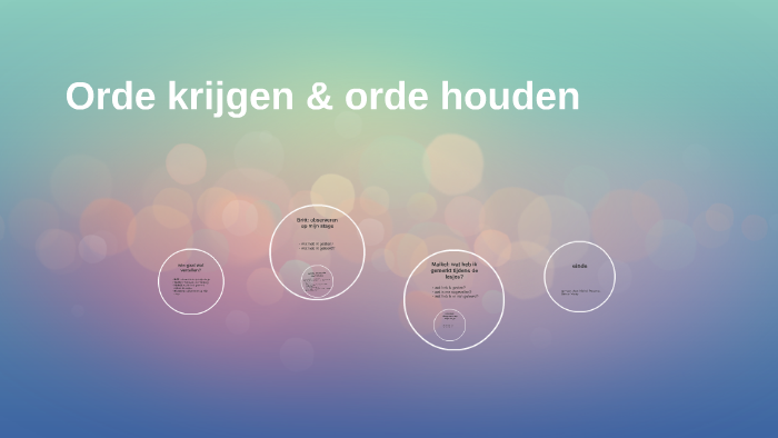 Orde krijgen en orde houden by Britt Mars