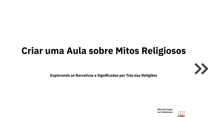 Criar uma Aula sobre Mitos Religiosos by Augusto Cezar de Jesus ...