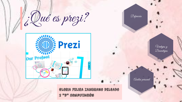 ¿Qué es prezi? by GLORIA FELISA ZAMBRANO DELGADO on Prezi