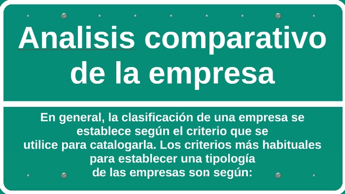 Analisis comparativo de la empresa by Diego Ignacio Loncon Yañez on Prezi