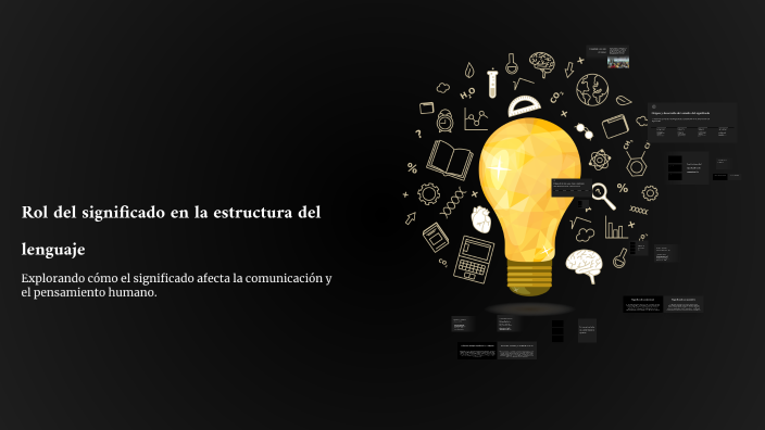 Rol del significado en la estructura del lenguaje by Maria Iracema ...