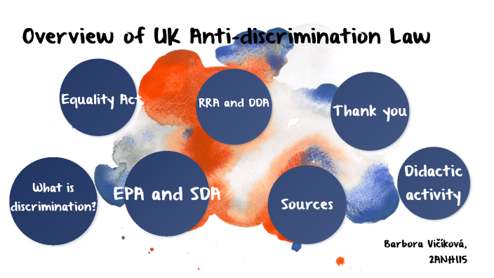 Overview of UK Anti-discrimination Law by Barbora Vičíková on Prezi