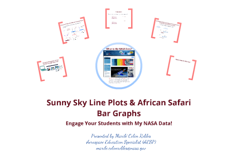 Sunny Sky Line Plots & African Safari Bar Graphs by Marile Colon