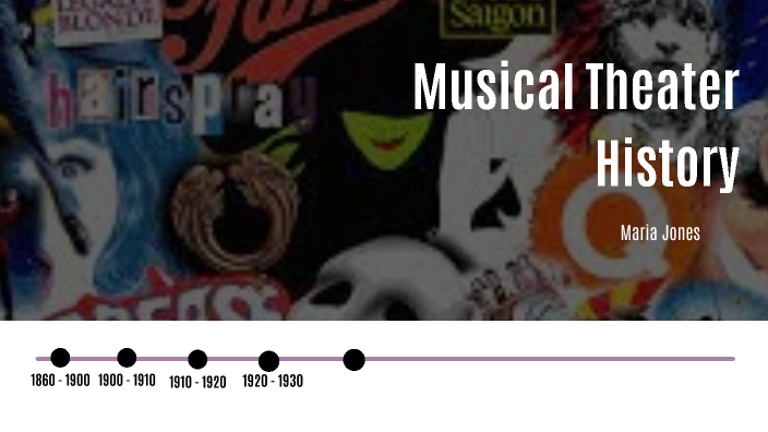 Musical Theater Timeline by Maria Jones on Prezi