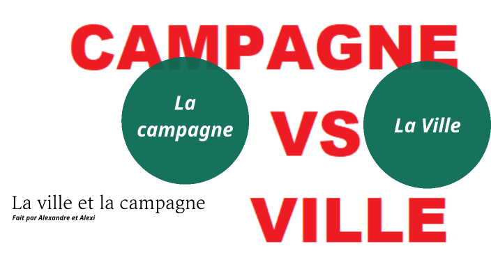 La ville et la campagne by Alexandre Talbot on Prezi