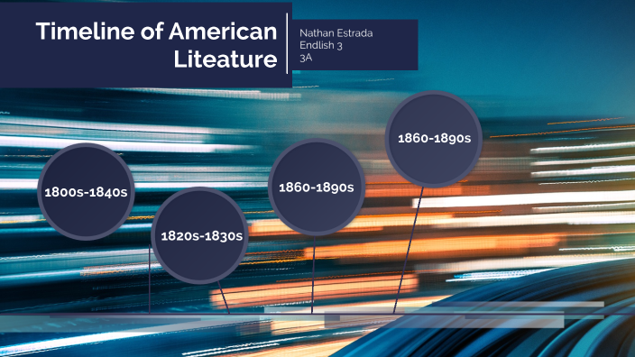 Timeline of American Literature by Nathan Estrada on Prezi