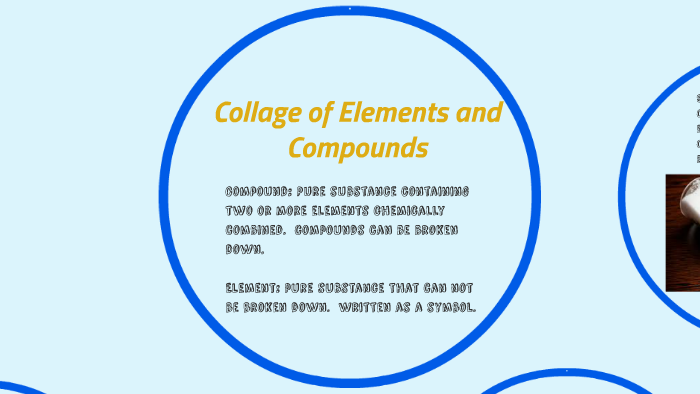 Collage of Elements and Compounds by Rose Kelley on Prezi