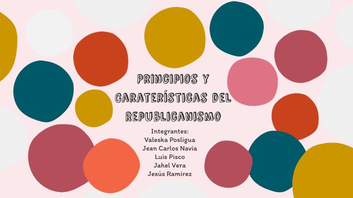 Los Principios del Republicanismo y sus Características by Valeska ...