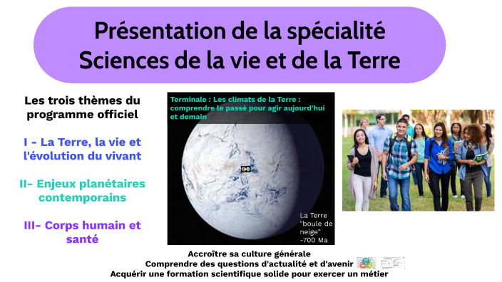 Présentation Spécialité SVT by on Prezi
