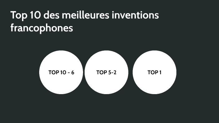 top 10 des meilleures inventions francophones by Rúben Manuel Lopes ...