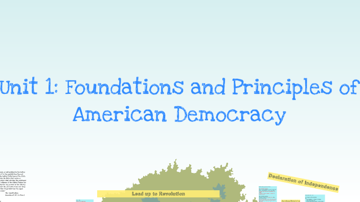 UNIT 1: Foundations and Principles of American Democracy by Chris Lappa ...