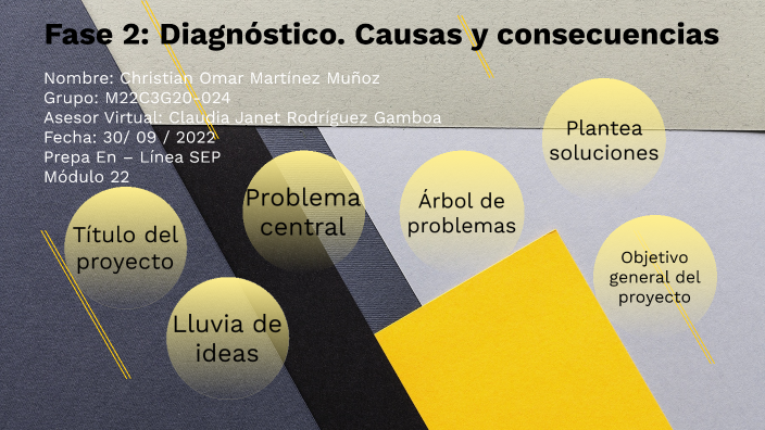 Fase 2: Diagnóstico. Causas y consecuencias by Christian Omar Martínez on Prezi