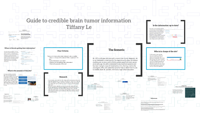 Guide to credible brain tumor information Tiffany Le by Tiffany Le on Prezi
