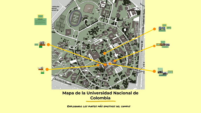 De un mapa de la universidad con sus lugares más importantes by Natalia ...