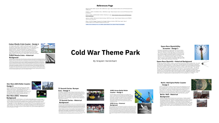 Cold War Theme Park Design by Graysen Vander Kant on Prezi