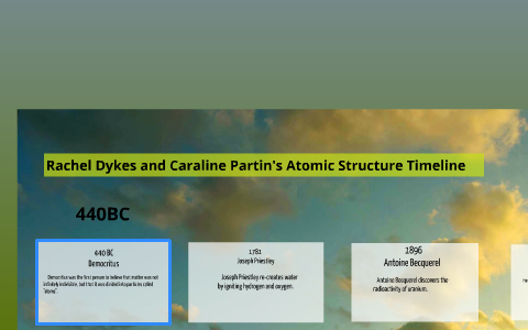 Rachel Dykes and Caraline Partin's Atomic Structure Timeline by Rachel ...