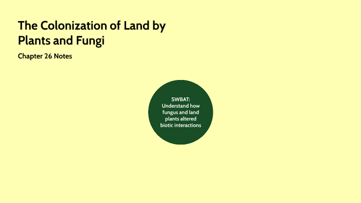 The Colonization of Land by Plants and Fungi by Student: Lila Kilmon on ...
