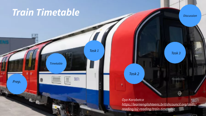 Reading skills: Train Timetable by O. K. on Prezi