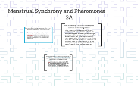 Menstrual Synchrony and Pheromones by Karla Gonzalez on Prezi