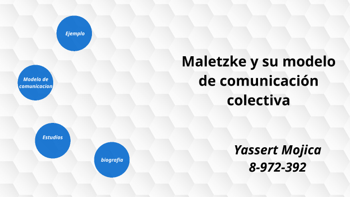 Maletzke y su modelo de comunicación colectiva by Yassert on Prezi