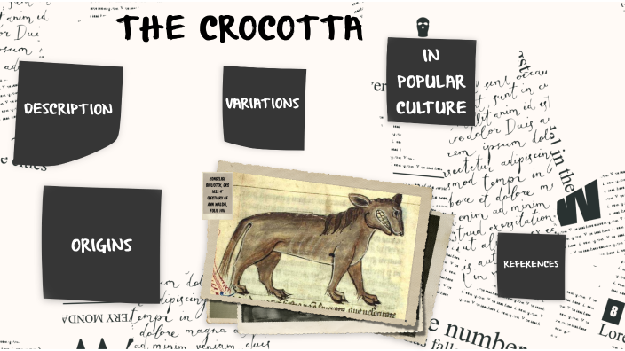 The Crocotta - Elizabeth Elders by Elizabeth Elders on Prezi