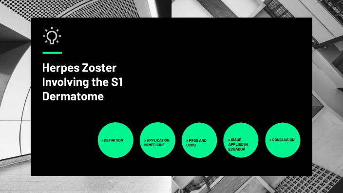 Herpes Zoster Involving the S1 Dermatome by Ignacio Castro on Prezi