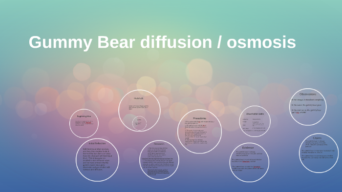 Gummy Bear diffusion / osmosis by butter bug on Prezi