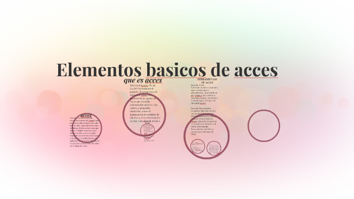 Vamos a ver cuáles son los elementos básicos de Access 2010 by juan ...