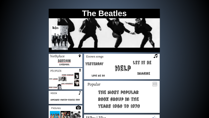 The Beatles by jeffrey comtois on Prezi