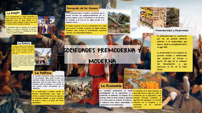 Sociedades Premoderna y Moderna by mishelle arias on Prezi