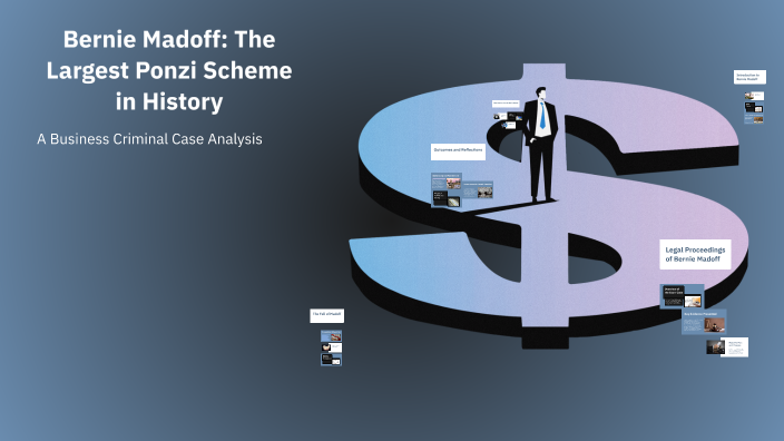 Bernie Madoff: The Largest Ponzi Scheme in History by Weronika Tomaszuk ...