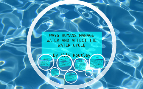 WAYS HUMANS MANAGE WATER AND AFFECT THE WATER CYCLE by Ally Routley on ...