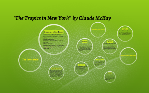 "The Tropics of New York" by Claude McKay by Maddie Ellis on Prezi