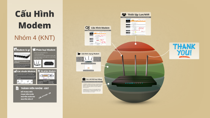 Bài Thuyết Trình - Cấu Hình Modem - Nhóm 4 (KNT) by Hiếu Boy on Prezi